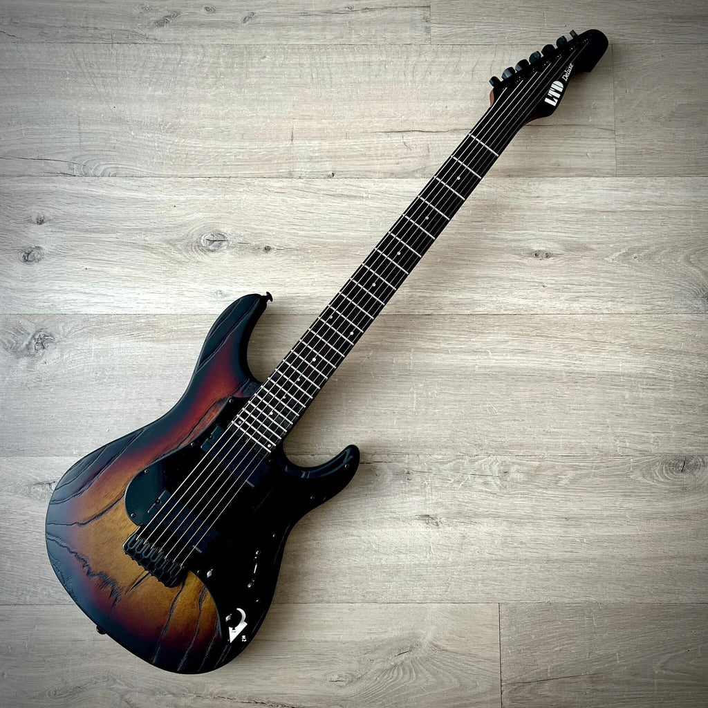 ESP SN-1007 7-string Baritone Electric Guitar - Fireblast – Mahogany Music