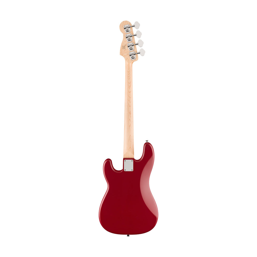 Squier Debut Series Precision Bass Guitar, Laurel FB, Dakota Red – Mahogany Music