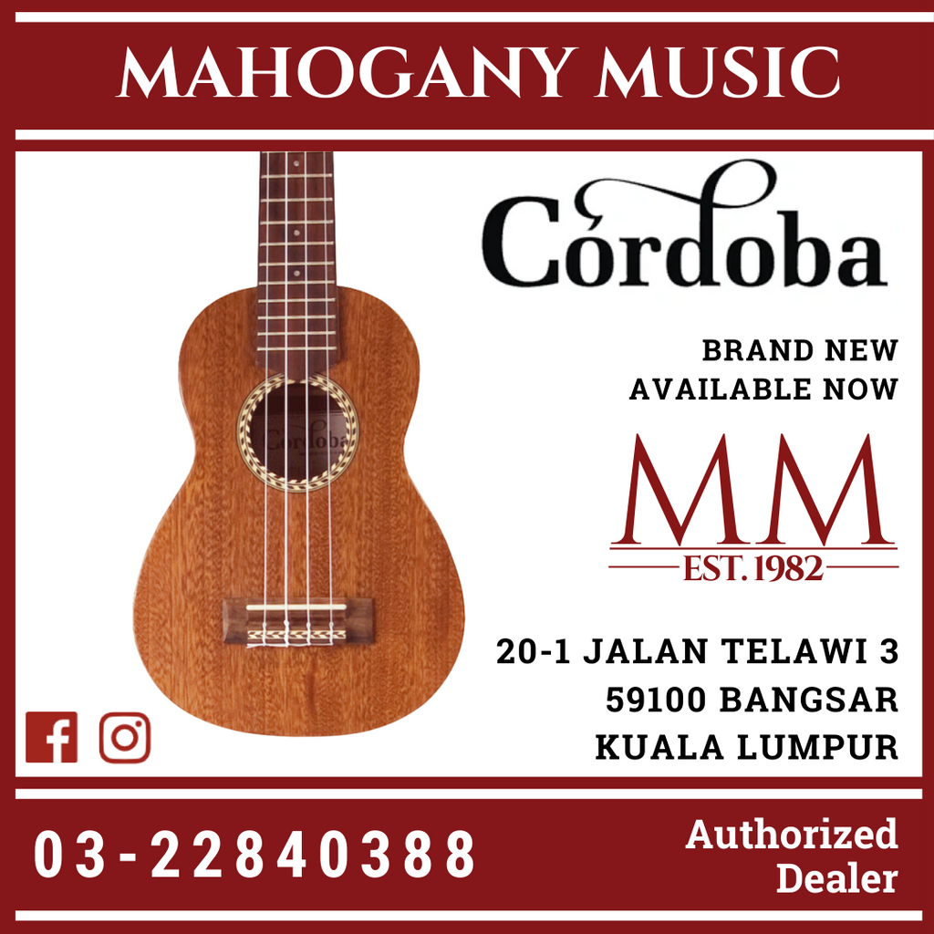 Cordoba 20SM Soprano Mahogany Ukulele – Mahogany Music