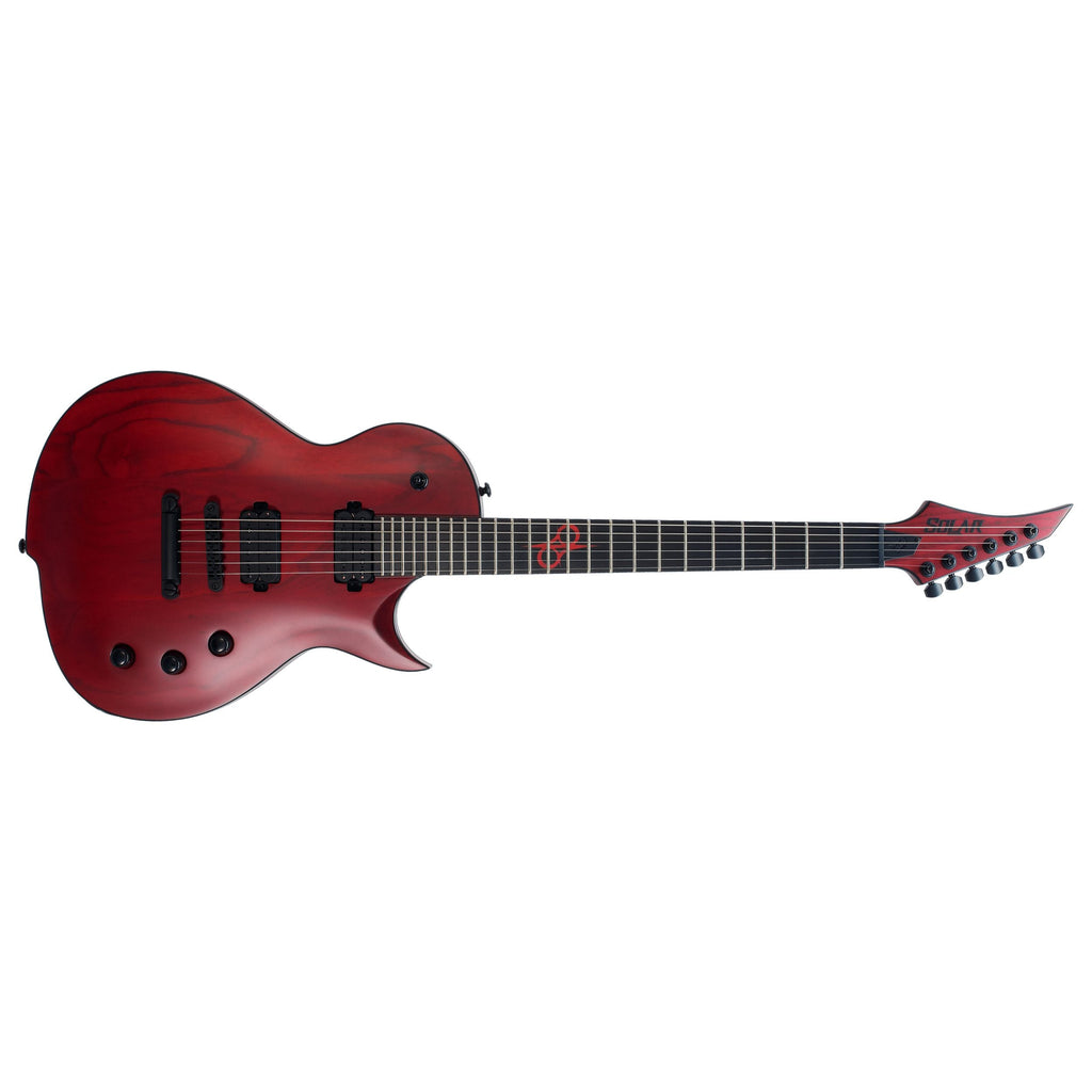 Solar GC2.6TBR SK Trans Blood Red Matte Electric Guitar – Mahogany Music