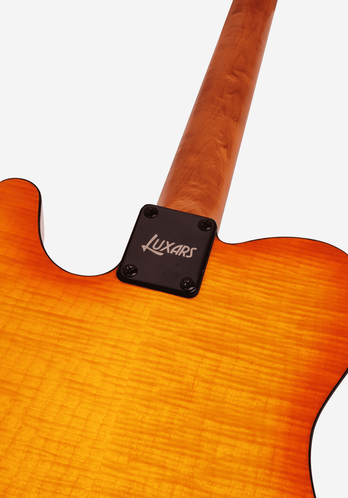 Luxars S-G27 HB Telecaster Flame Maple Honey Burst Electric Guitar ...