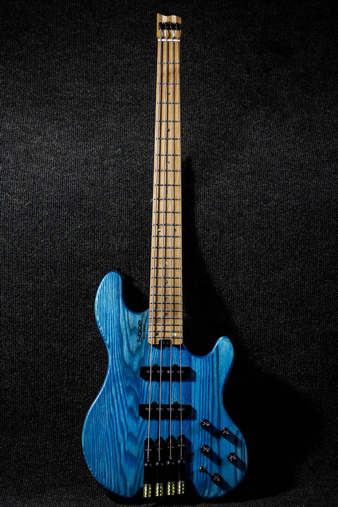SQOE SEBS990 Active & Passive Headless Short Scale Bass Blue – Mahogany ...