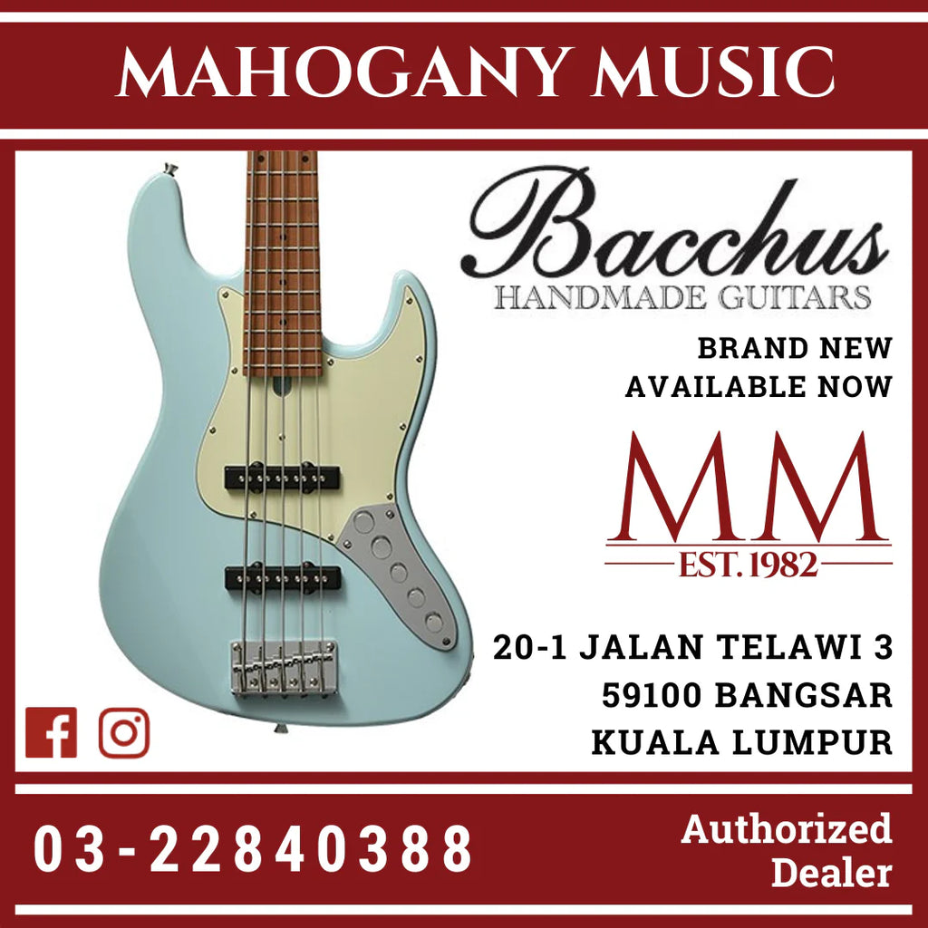 Bacchus WJB5-630-RSM/M-Act-PTL-SOB Universe Series Roasted Maple 5-Str ...