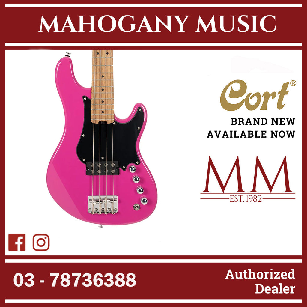 Cort GB Short Scale Bass Guitar, Fandango Purple – Mahogany Music