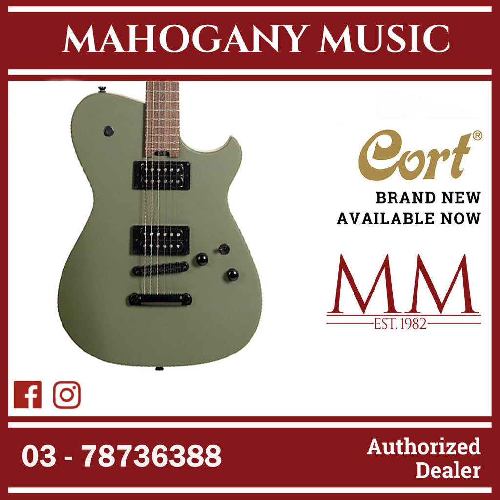 Cort Meta Series MBM-2 Matt Bellamy Signature - Olive Green – Mahogany ...