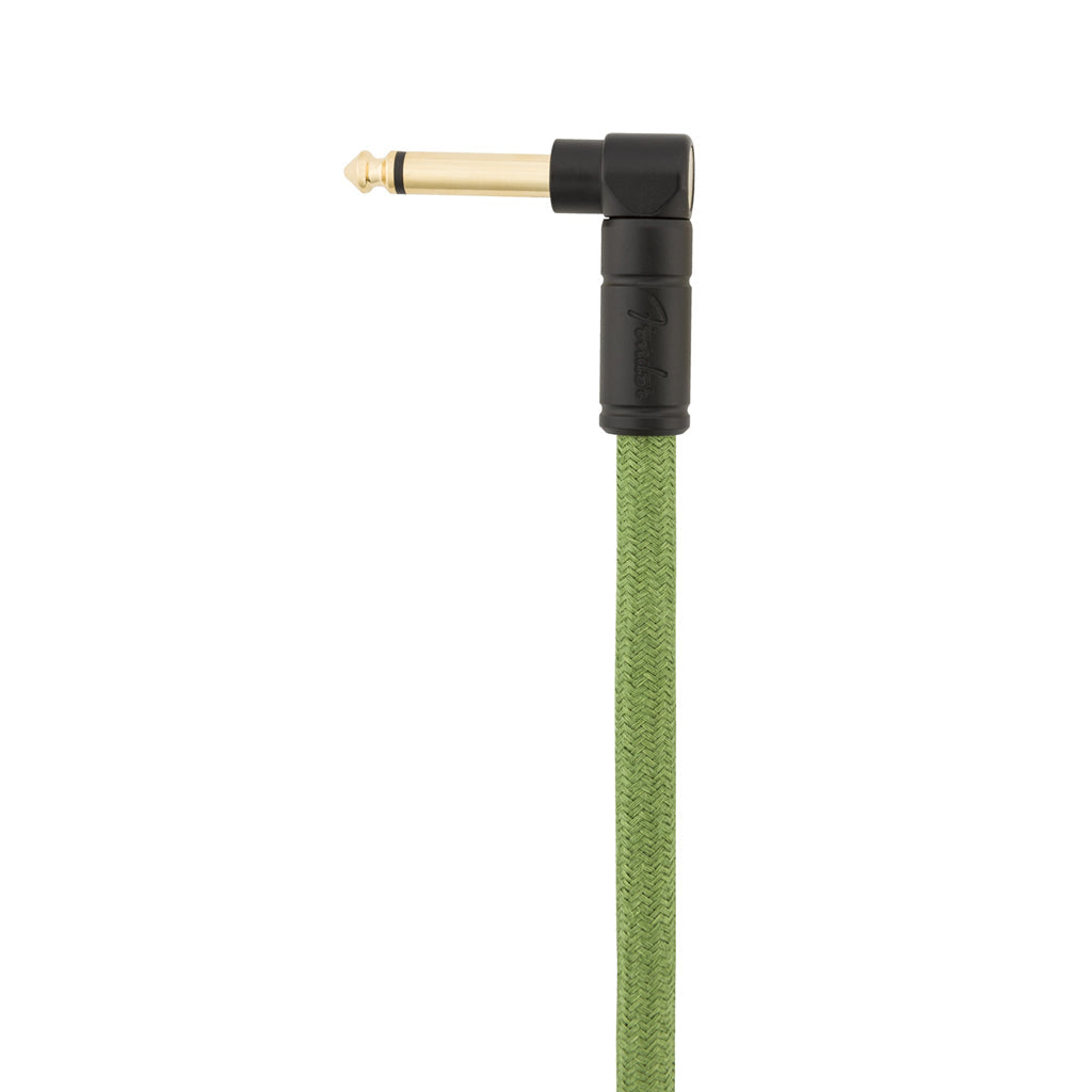 Fender Festival Hemp Angled Instrument Cable, 18.6ft, Pure Hemp, Green ...