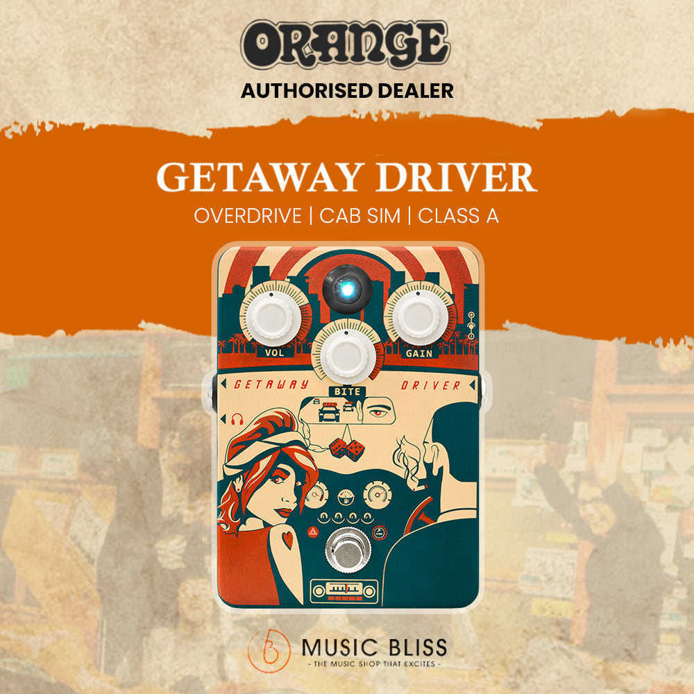 Orange Getaway Driver Overdrive Pedal – Mahogany Music