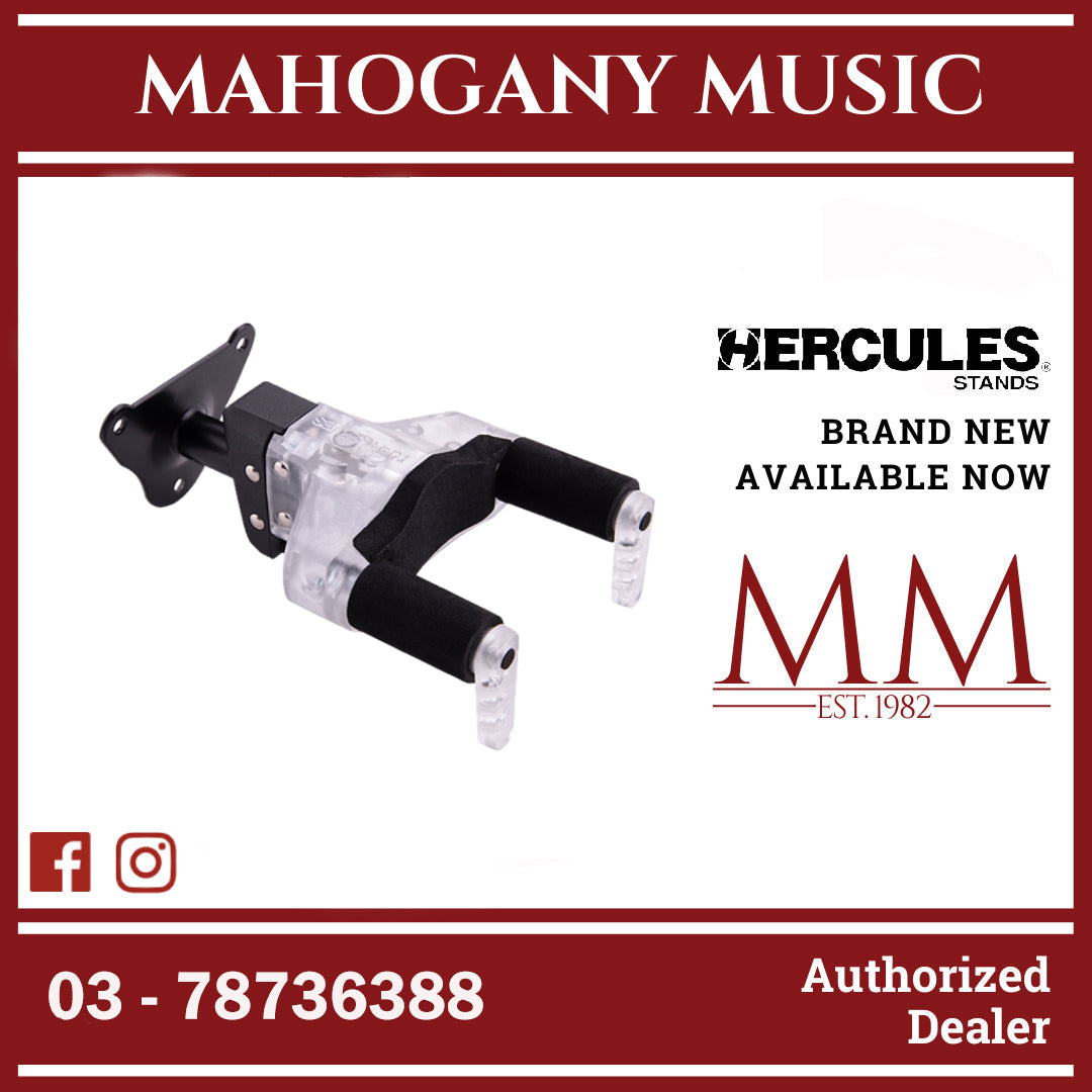 Hercules GSP39WBLT Steel Base Wall Mount Short Arm Guitar Hanger with ...