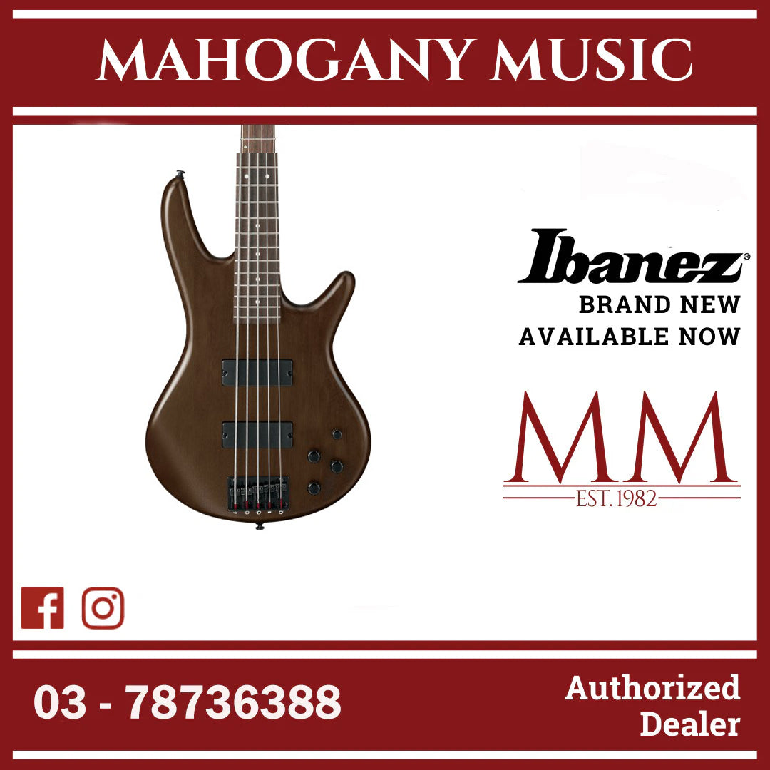 Ibanez Gsr205b Wnf Gio Sr Series 5 String Electric Bass Walnut Flat