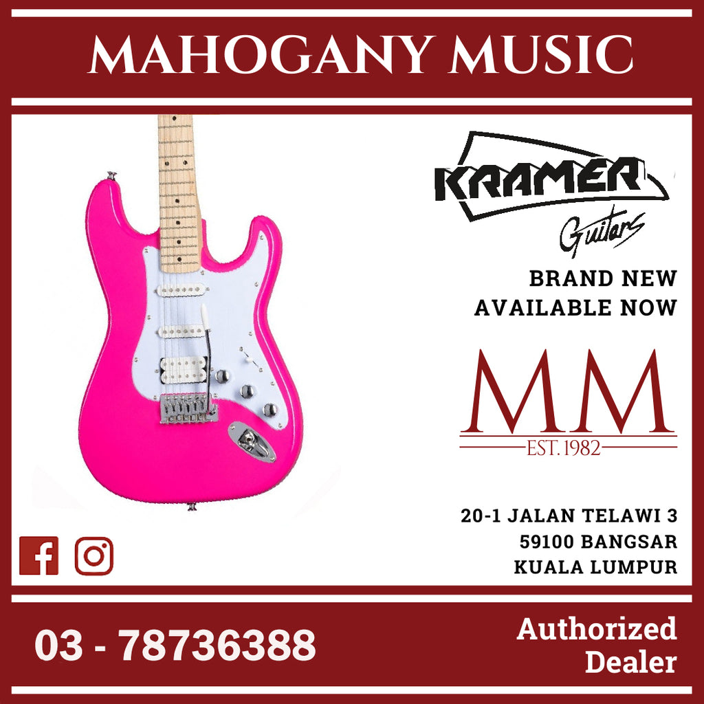 Kramer Focus VT-211S Electric Guitar - Hot Pink – Mahogany Music