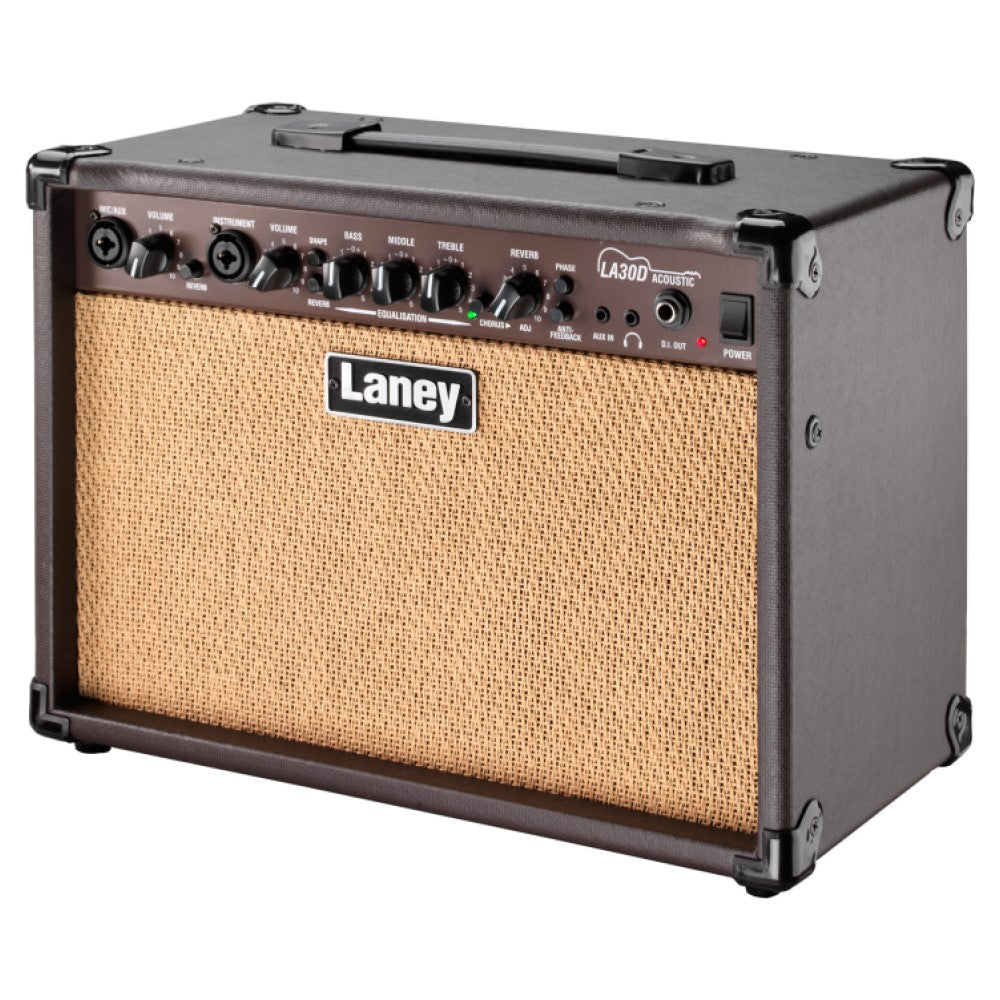Laney LA30D LA Series 30-watt 2×6 Inch Acoustic Guitar Combo Amplifier ...