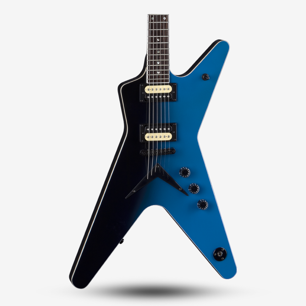 Dean ML 79 Electric Guitar – Black to Blue Fade – Mahogany Music