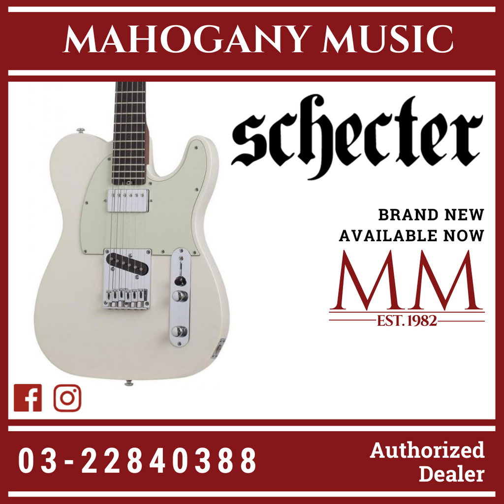 Schecter Nick Johnston Signature PT - Atomic Snow – Mahogany Music