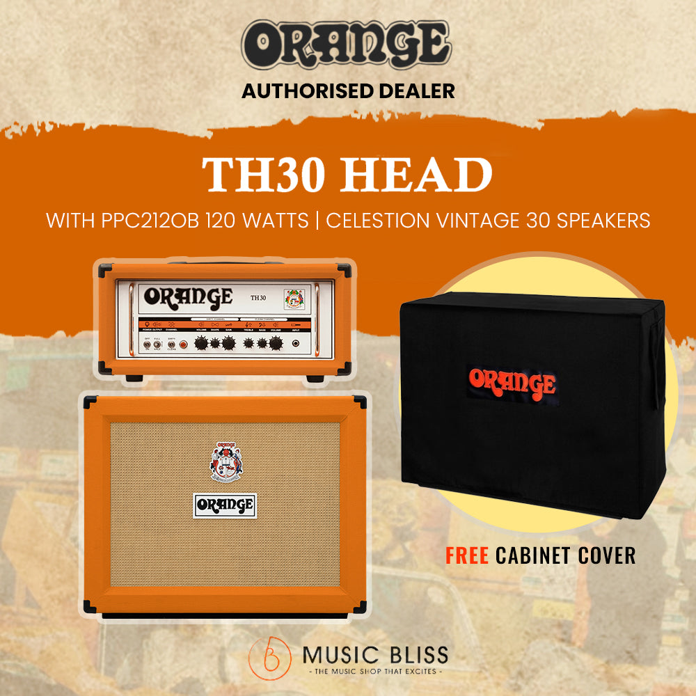 Orange TH30H 30-watt 2-channel Tube Head and PPC212OB Cabinet ...