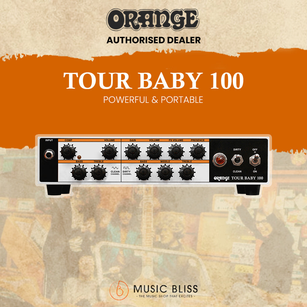 Orange Tour Baby 100-watt Amplifier Head – Mahogany Music