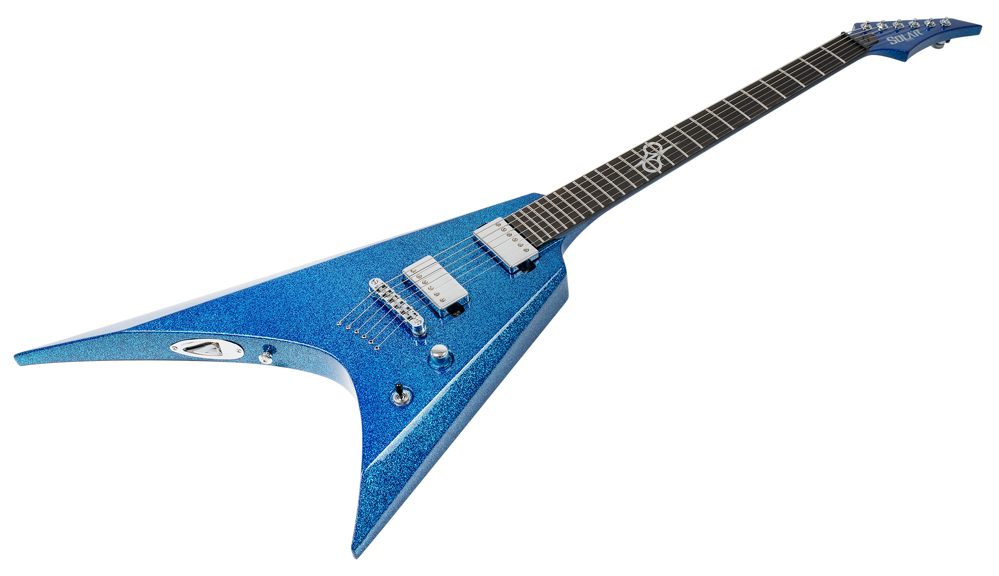 Solar VAR1.6TBS Borealis Blue Sky Metallic Gloss Electric Guitar ...
