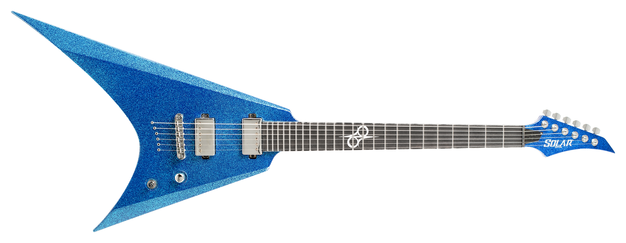 Solar VAR1.6TBS Borealis Blue Sky Metallic Gloss Electric Guitar ...