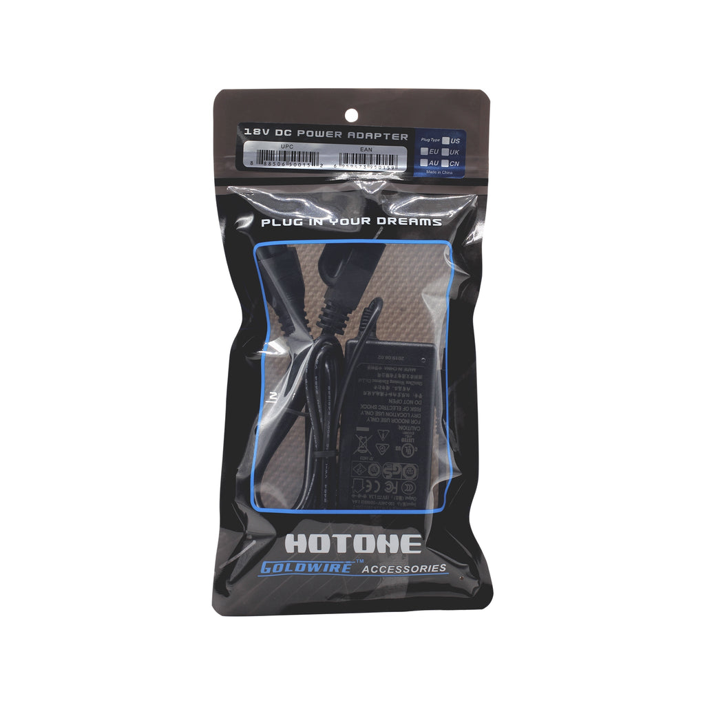 Hotone 18V DC Power Adapter, EU Plug – Mahogany Music