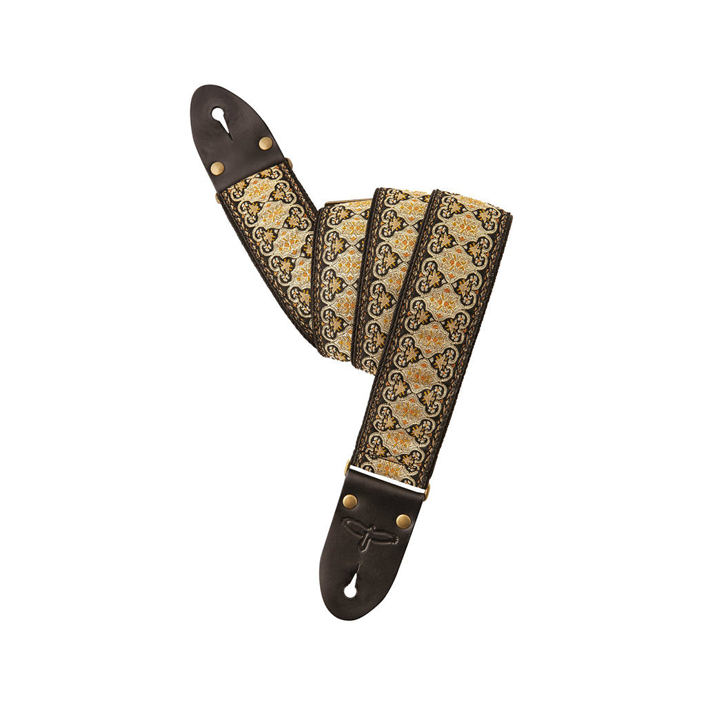 PRS Limited Edition 2inch Retro Guitar Strap, Gold/Black – Mahogany Music