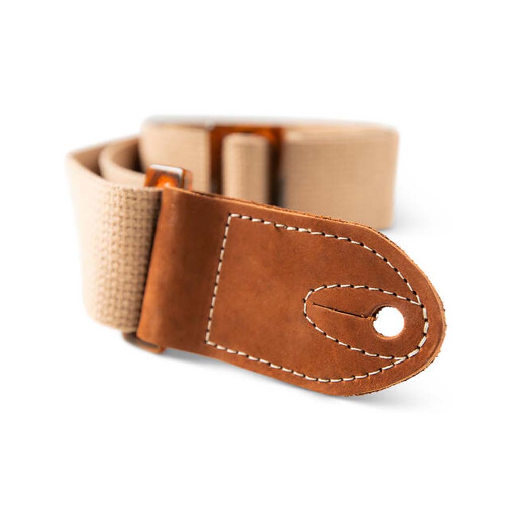 Taylor GS 2" Mini Guitar Strap, Tan Cotton – Mahogany Music