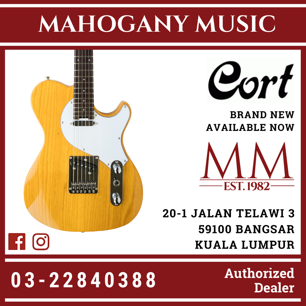 Cort Classic TC Scotch Blonde Natural Electric Guitar – Mahogany Music
