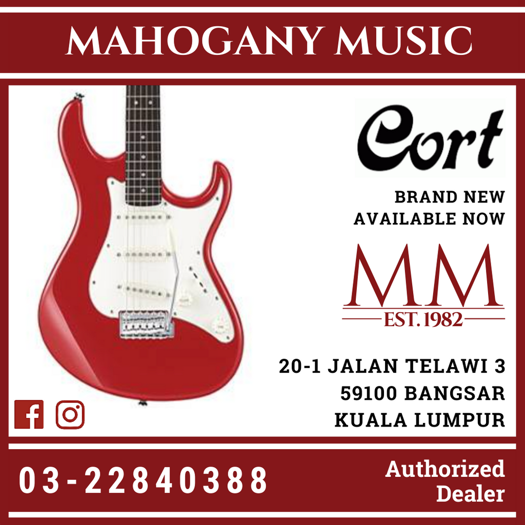 Cort G Series - G200 Scarlett Red Electric Guitar – Mahogany Music