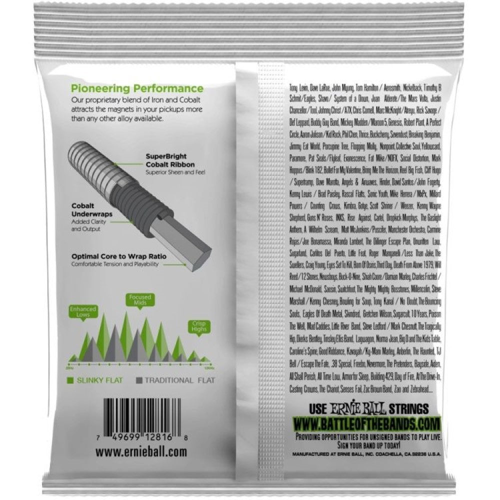 Ernie Ball P02816 Regular Slinky Flatwound 5-String Electric Bass Stri ...