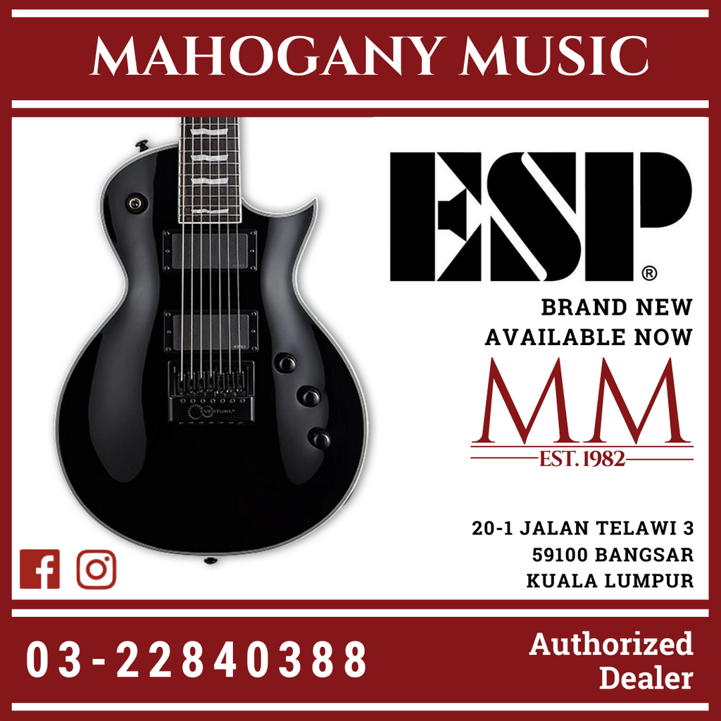 ESP LTD EC-1007 - 7 String, EMG Pickups & Evertune - Black Electric Gu ...