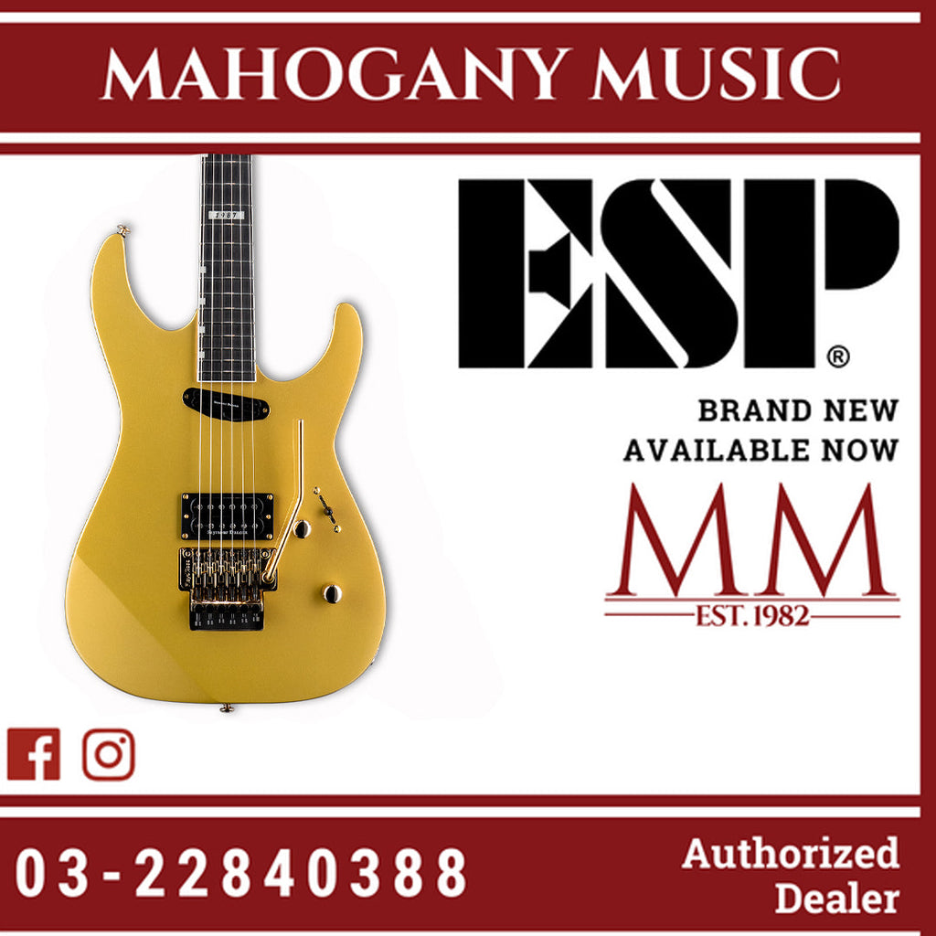ESP LTD Mirage Deluxe '87 FR - Metallic Gold – Mahogany Music