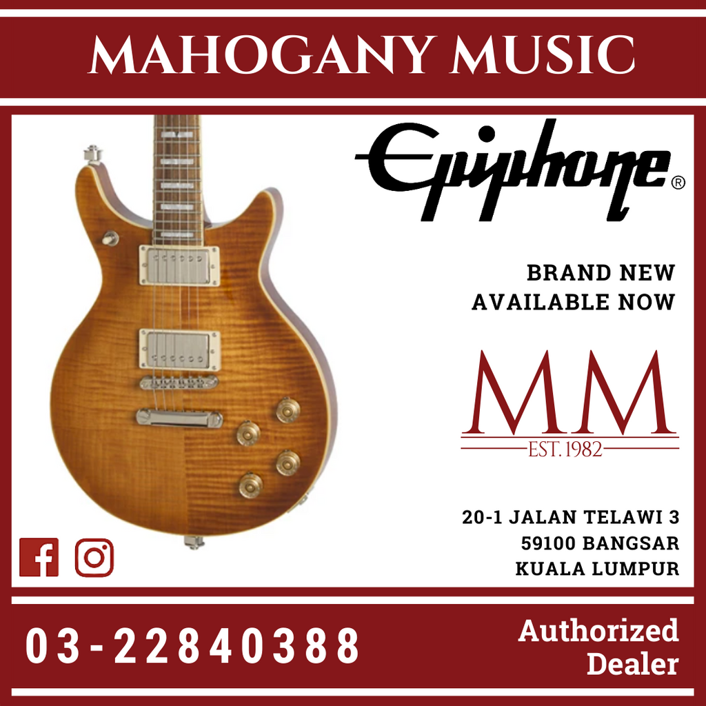 Epiphone DC Pro Doublecut Electric Guitar, Mojave Fade – Mahogany Music