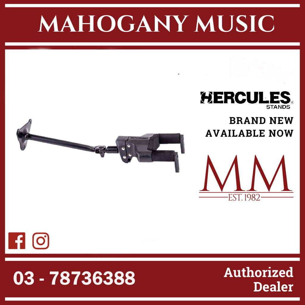 Hercules GSP40WB PLUS Guitar Hanger, (Long Arm) – Mahogany Music