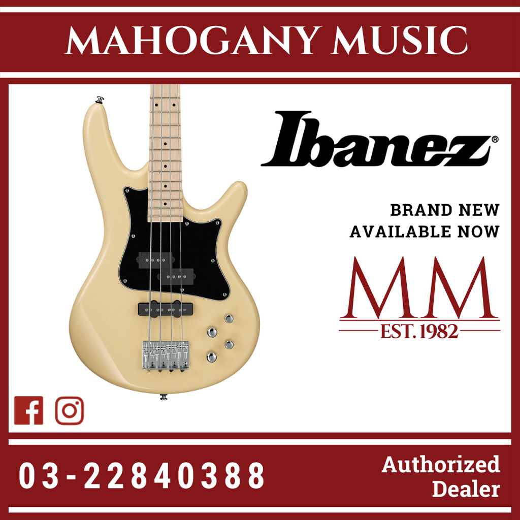 Ibanez Mezzo SRMD200K - Vintage White Bass Guitar – Mahogany Music