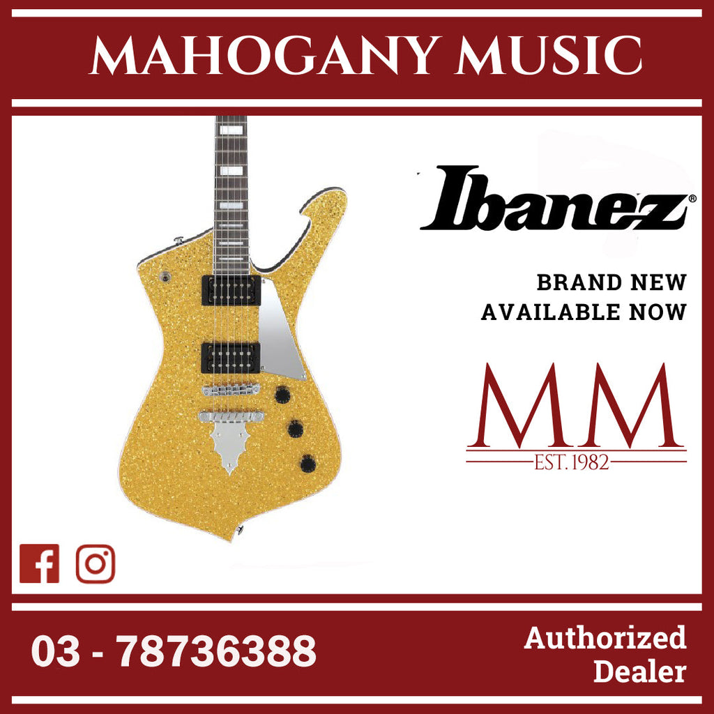 Ibanez PS60-GSL Paul Stanley Signature Electric Guitar, Gold Sparkle ...