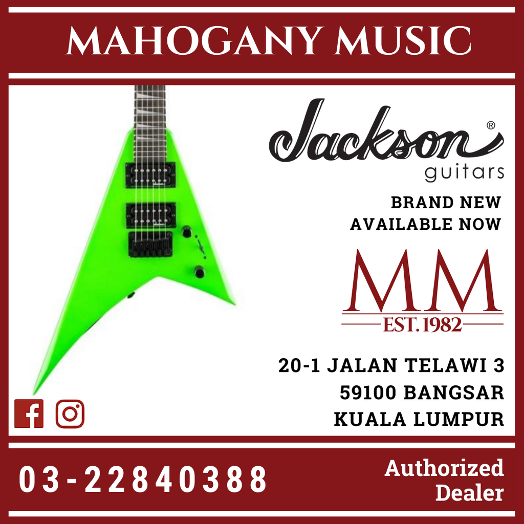 Jackson JS Series RR Minion JS1X Electric Guitar, Amaranth FB, Neon Gr ...