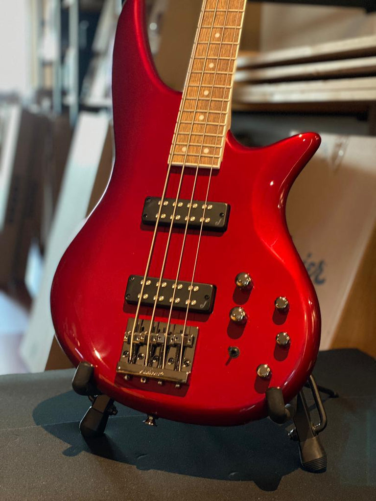 Jackson JS Series Spectra JS3 Bass Guitar, Laurel FB, Metallic Red ...