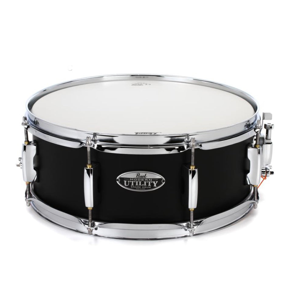Pearl 14X6.5 Modern Utility Snare Drum, Satin Slade Black – Mahogany Music