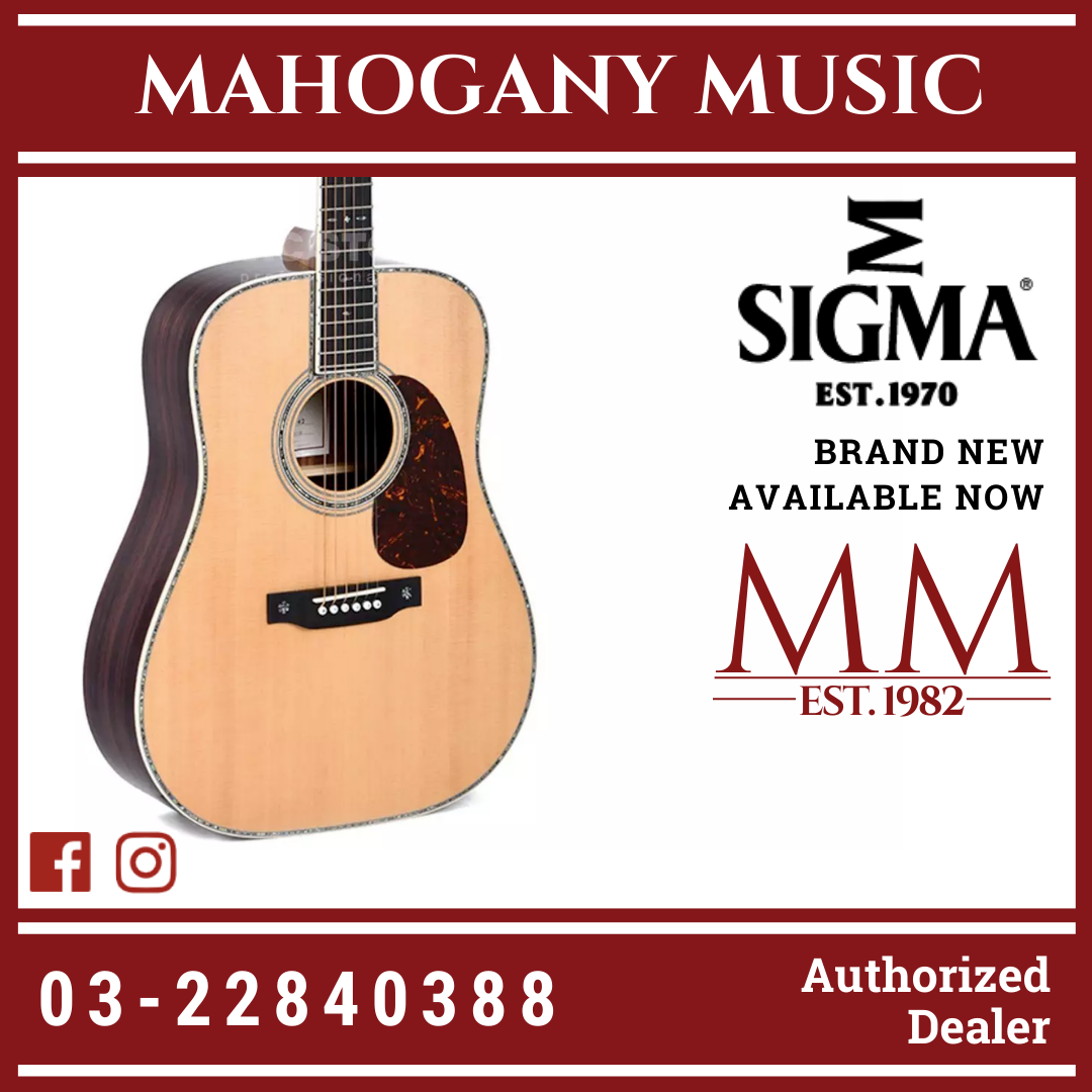 Sigma DT-42 Natural Acoustic Guitar – Mahogany Music