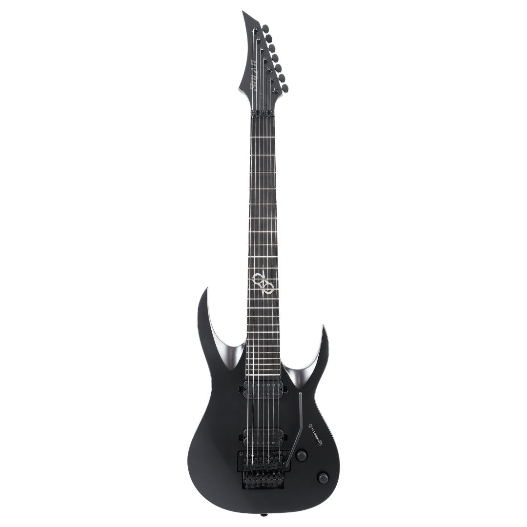 Solar A2.7FRC 7 String Carbon BK Matte Floyd Rose Electric Guitar ...