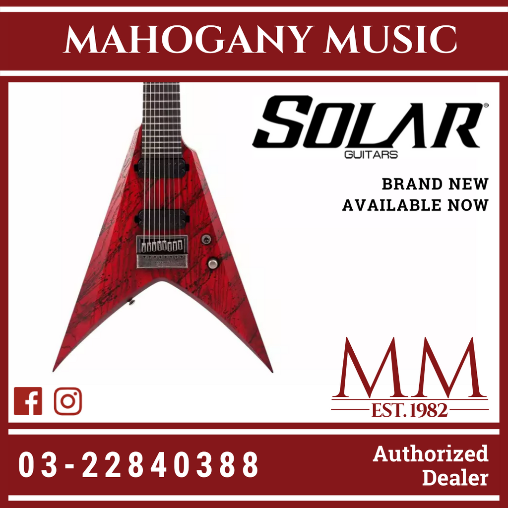 Solar V1.8 Canibalismo Electric Guitar – Mahogany Music