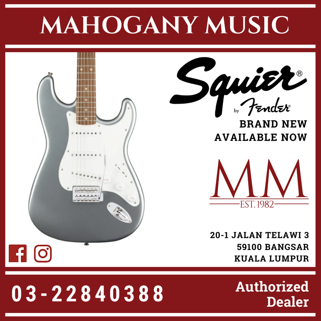 Squier Affinity Stratocaster Electric Guitar, Laurel FB, Slick Silver ...