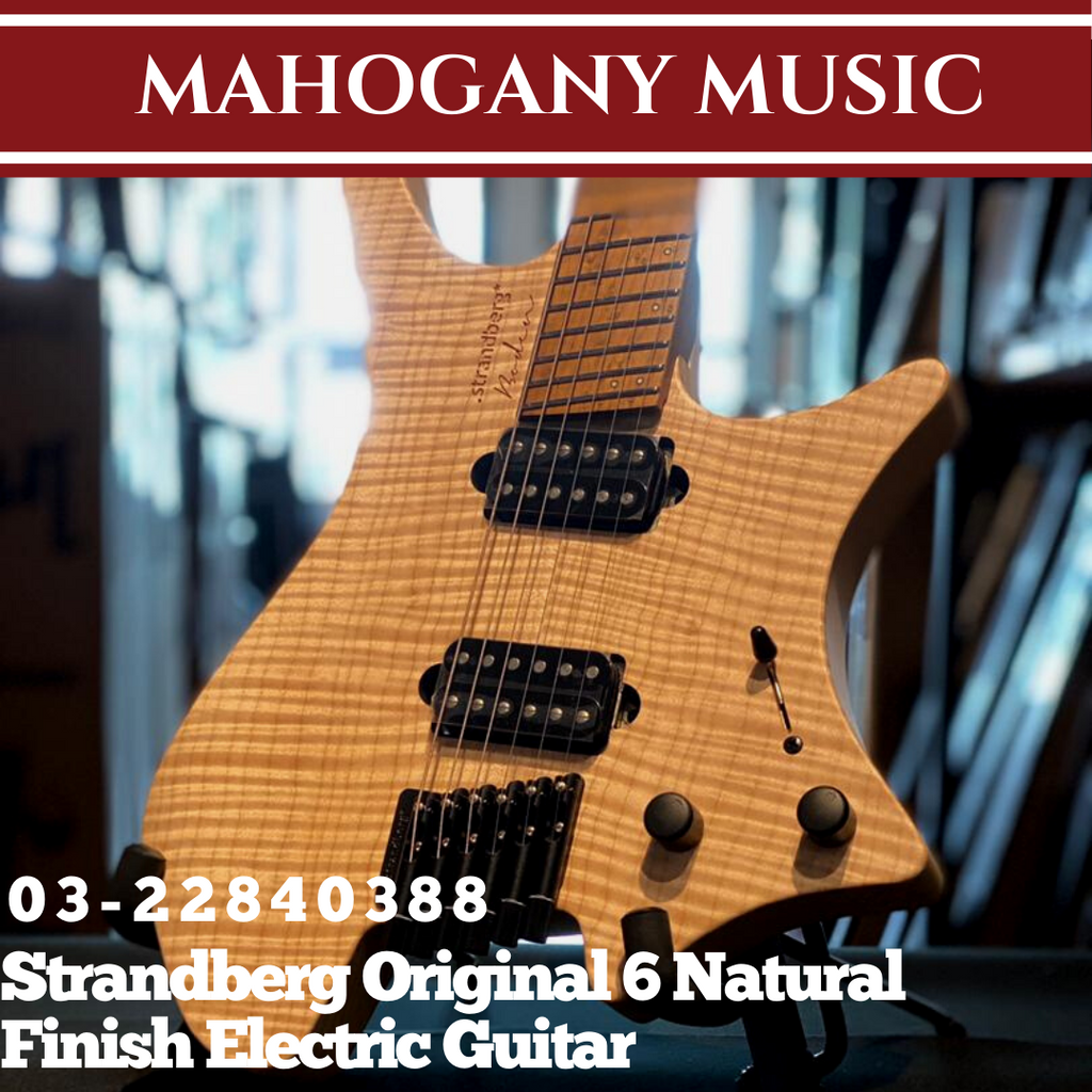 Strandberg Original 6 Natural Finish Electric Guitar – Mahogany Music