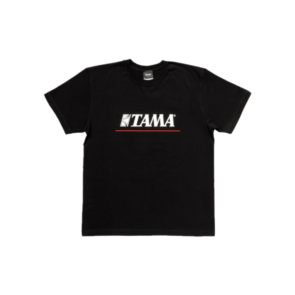 Tama TAMT004-L TAMA Logo T-shirt Black, L Size – Mahogany Music