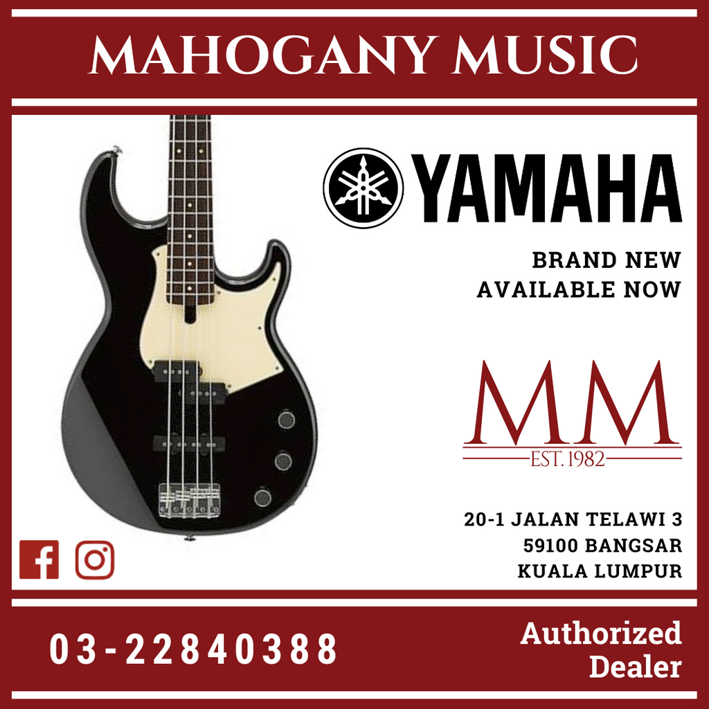 Yamaha BB434 4-string Electric Bass Guitar - Black – Mahogany Music