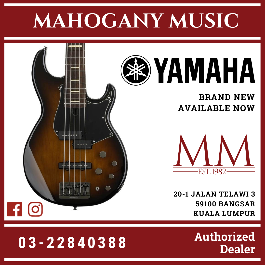 Yamaha BB735A 5-string Electric Bass Guitar with Gator Guitar Hardcase ...