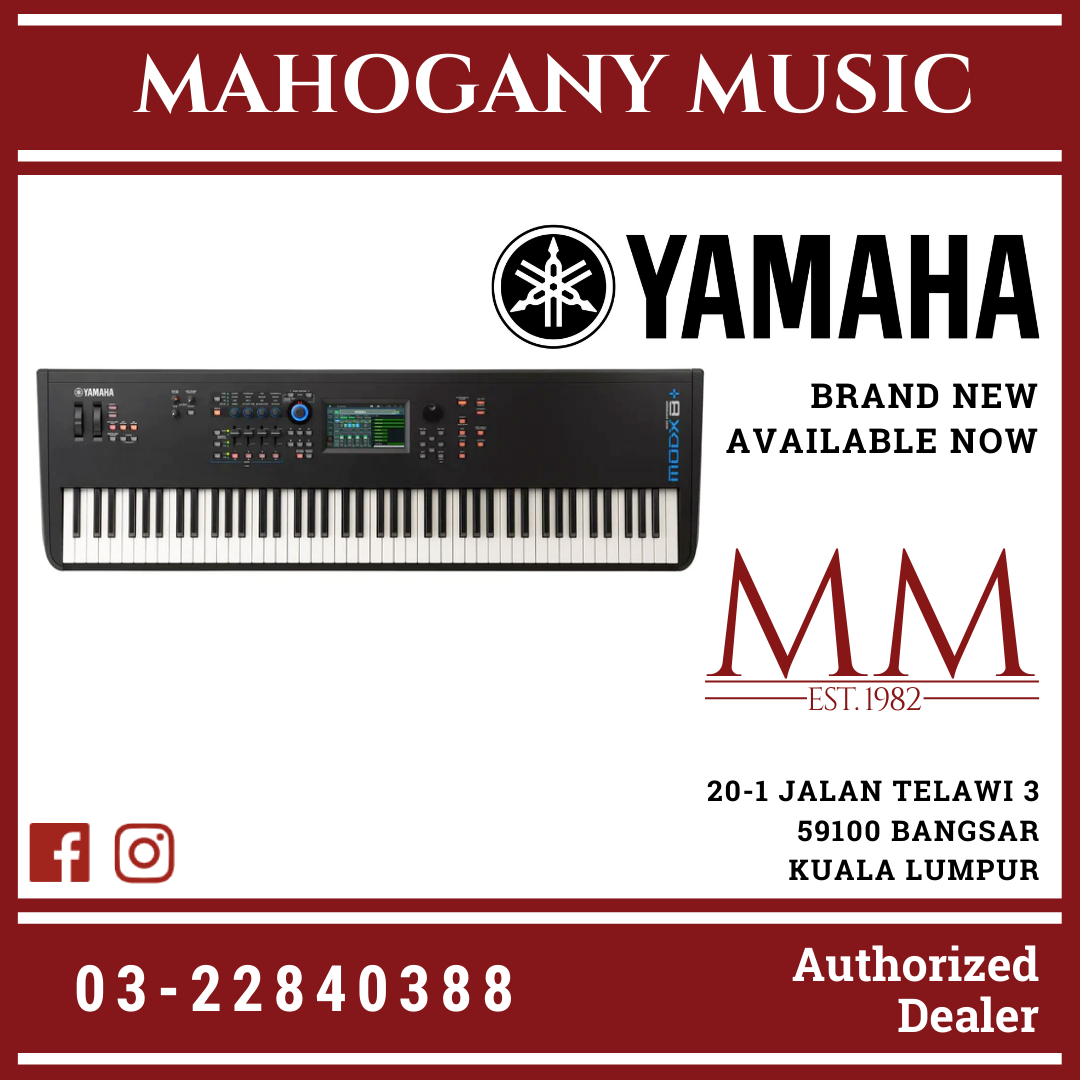 Yamaha MODX8+ 88 GHS-weighted Key Synthesizer with Damper Pedal Packag ...