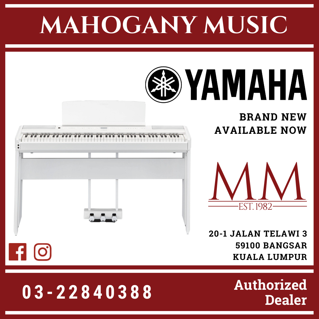 Yamaha P-515 88-Keys Digital Piano with Keyboard Bench - White 11 in 1 ...