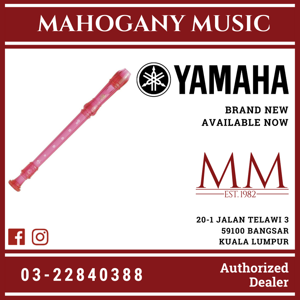 Yamaha YRS20GP Soprano Recorder - Pink – Mahogany Music