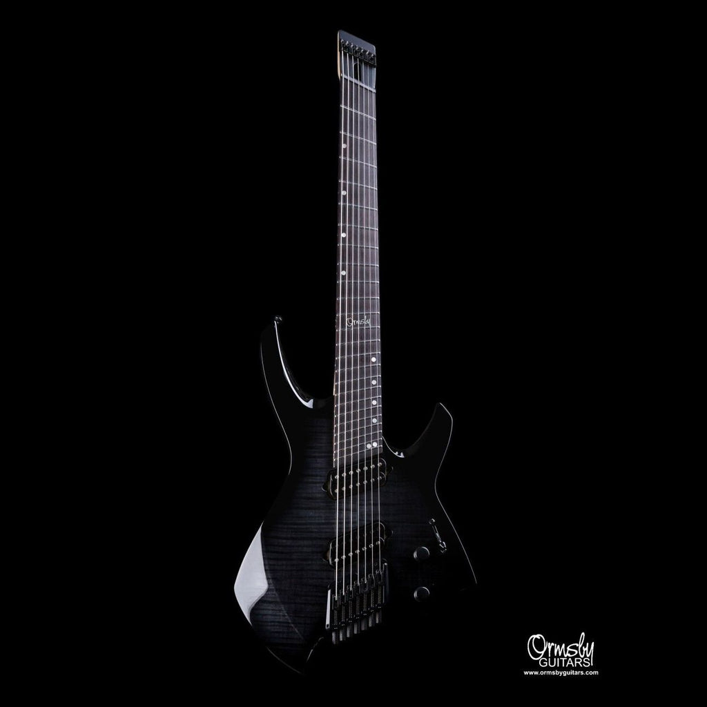 Ormsby Goliath Dahlia Black 7 string guitar – Mahogany Music