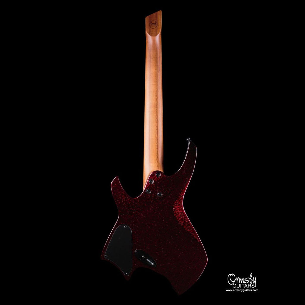 Ormsby Goliath GTR Red Sparkle 7 string guitar – Mahogany Music