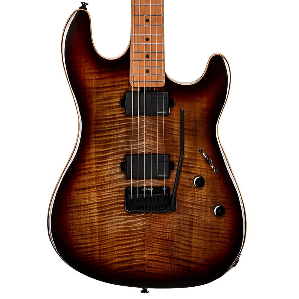 Sterling SABRE-CBB-M2 Cobra Burst Electric Guitar – Mahogany Music